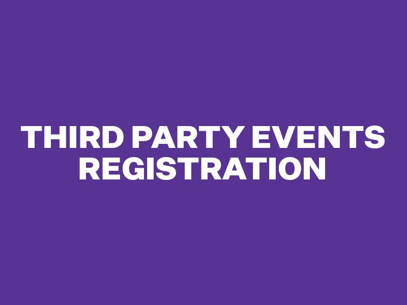 2023 Third Party Events Registration Form